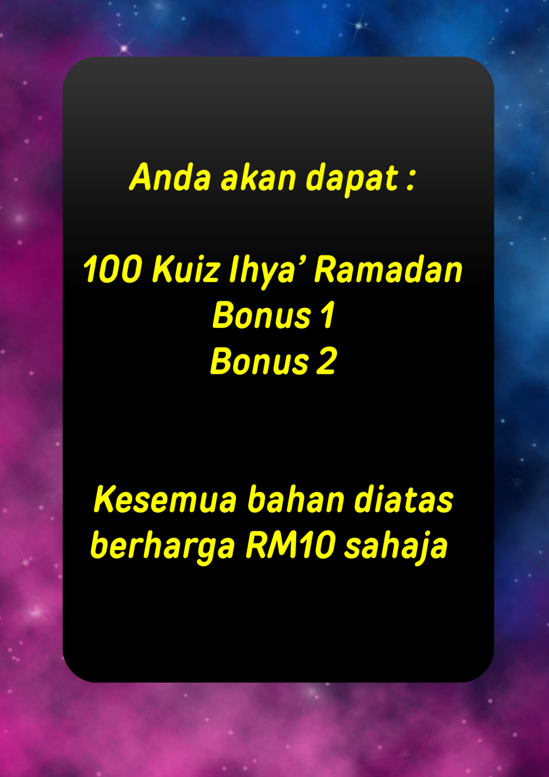 BAHAN AKTIVITI IHYA' RAMADAN - Ezzu.my